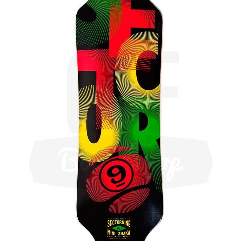 Longboard Sector 9 Mini Shaka Rasta 40" | Off Boardshop - offboardshop